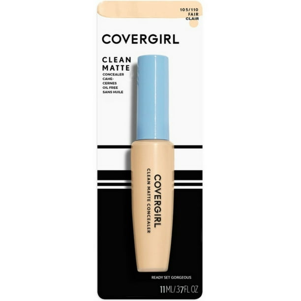 CoverGirl Clean Matte Concealer, [105-110], Fair 0.37 oz (Packaging May ...