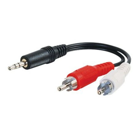 C2G Value Series 3ft Value Series One 3.5mm Stereo Male To Two RCA ...