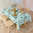 Cat Variety Animal Teal Pattern Rectangular Tablecloth 60x120 Inch ...