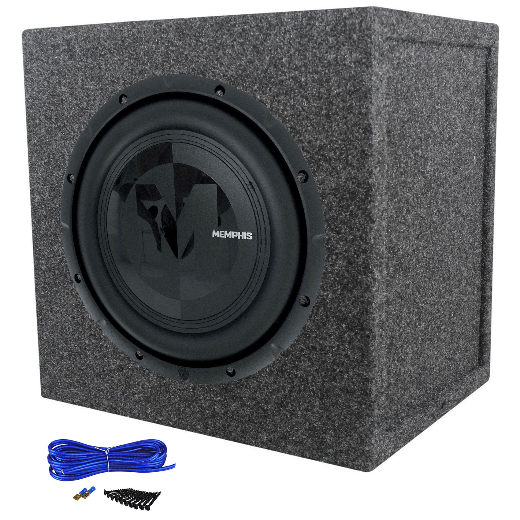 Memphis Audio PRX1024 600 Watt 10" Car Subwoofer Sub+Sealed Sub Box ...