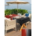 60x84 Tablecloth Rectangle, Red Black Ombre Outdoor Tablecloth with ...