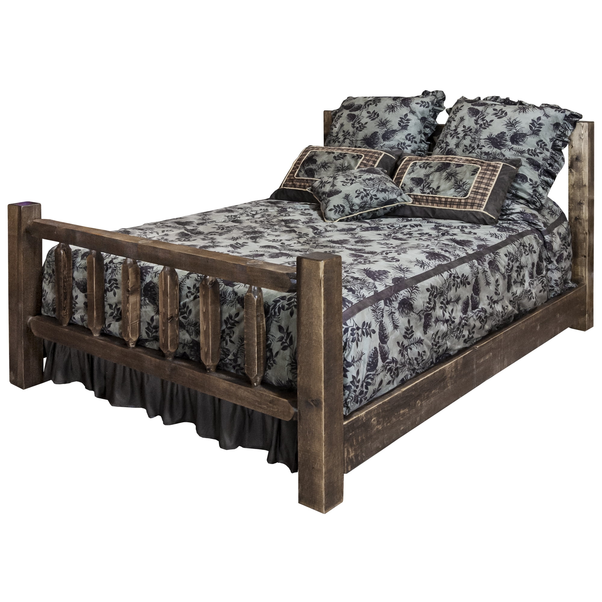 Homestead Collection Full Bed, Stain & Clear Lacquer Finish - Walmart.com
