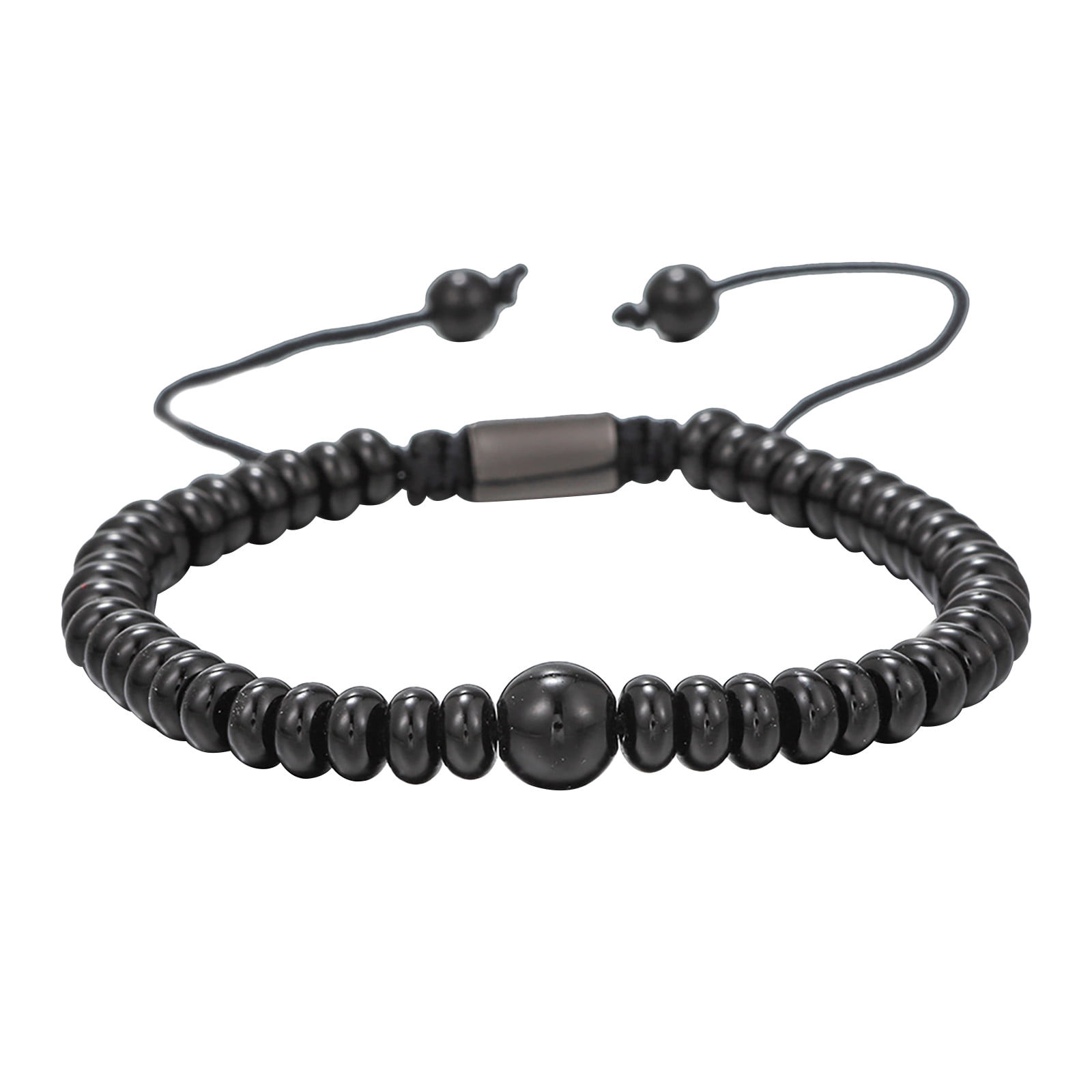 Click here for Riforla Big Bead True Black Tourmaline Yoga Root C... prices