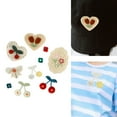 10 Pcs Bows Sewing Patches Heart Applique Patches Embroidered Patches ...