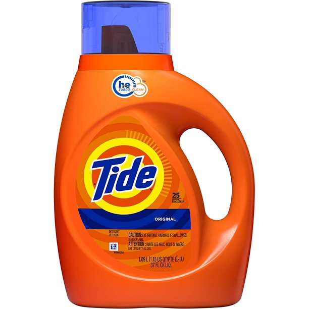 Tide He Turbo Clean Liquid Laundry Detergent, Original Scent, 1.09 L ...