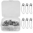 Hello Hobby Size 1 Coiless Curved Safety Pins 50 Count for Quilting and ...
