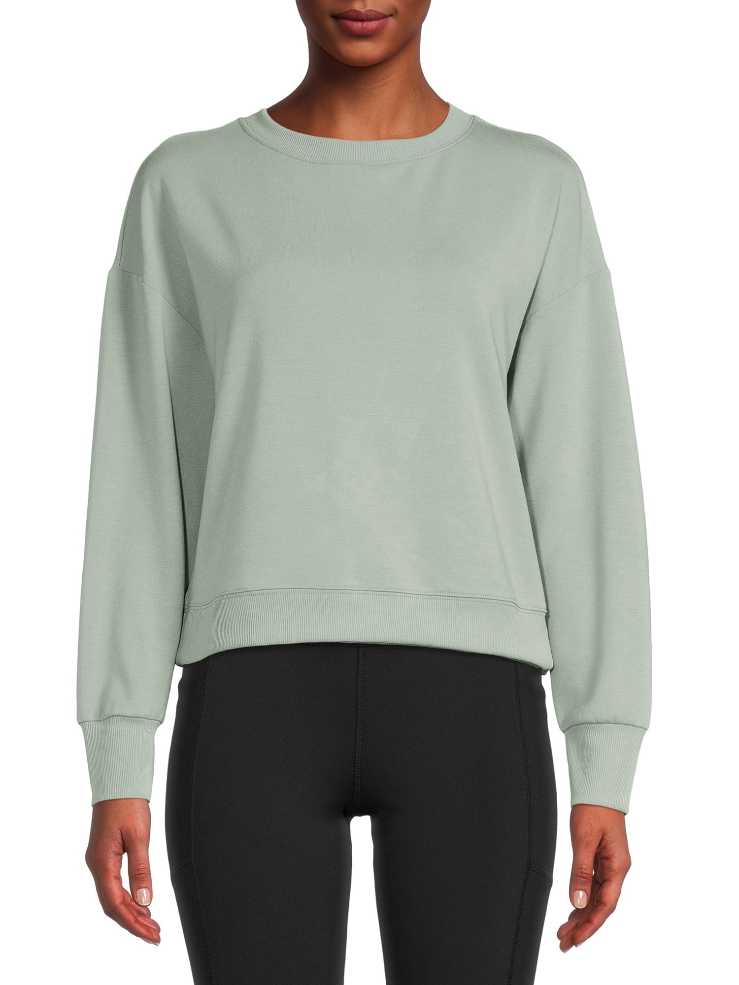 Avia Women's Long Sleeve Cutout Back Sweatshirt - Walmart.com