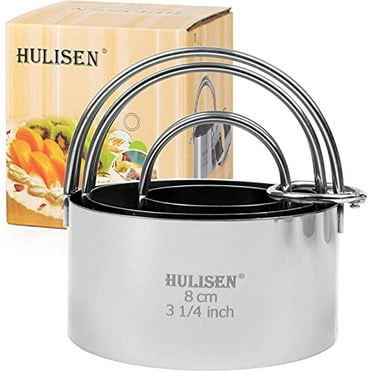 Biscuit Cutter Set (5 Pieces/ Set), Round Cookies Cutter with Handle ...