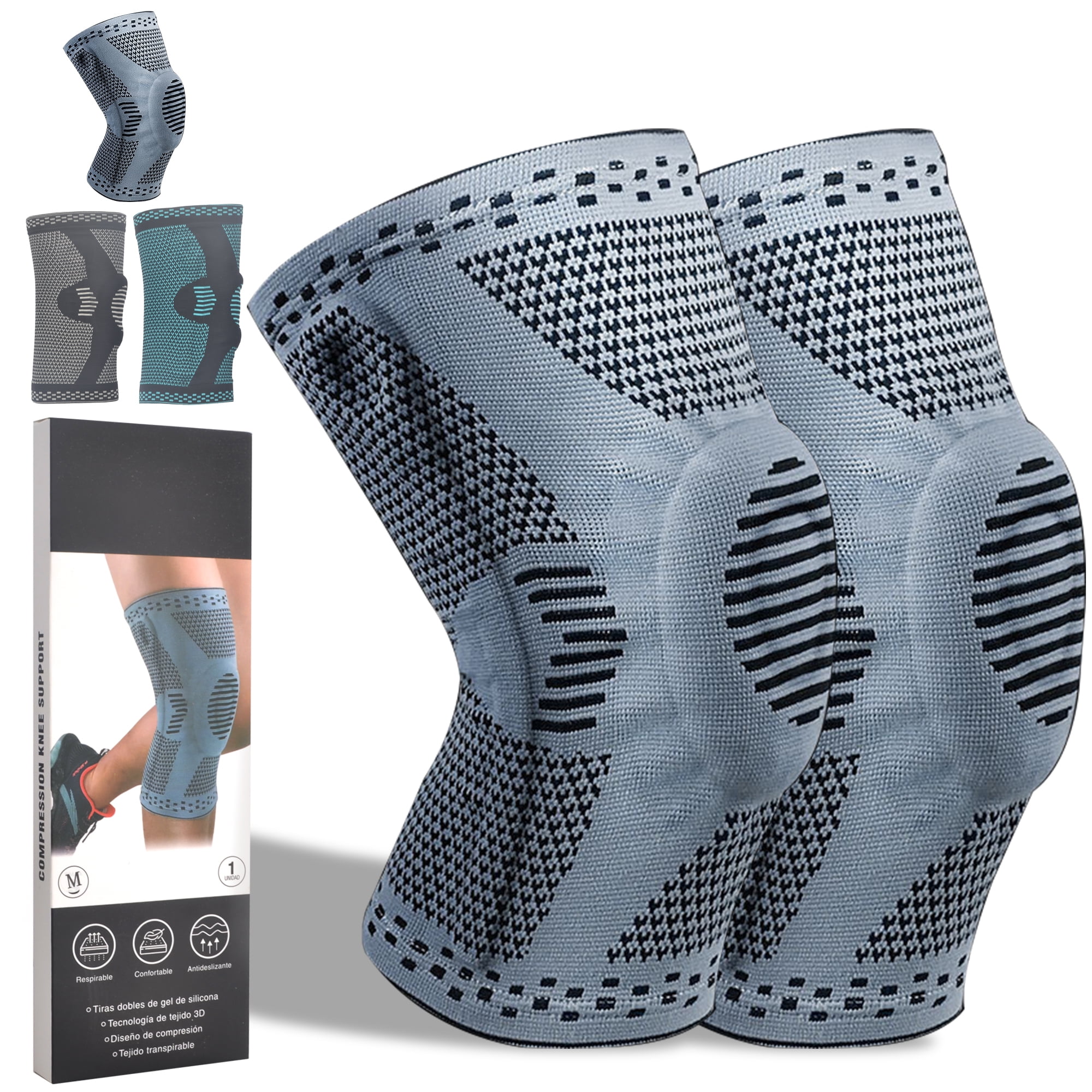 Knee Brace, Adjustable Knee Compression Sleeve Support for Arthritis ...