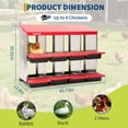 Galvanized Steel Chicken Nesting Box with Roll Away Egg Collection – 8 ...