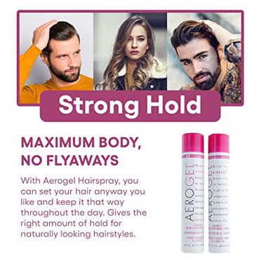 TRI Aerogel Hair Spray - Extra Hold, Free & Clear Hairspray Firm Hold ...