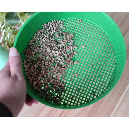 2 Pieces Plastic Garden Sieve Riddle Green For Compost Soil Stone Mesh ...