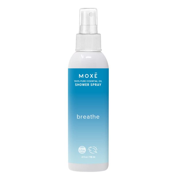 MOXE Breathe Shower Spray Essential Oils Shower Mist with Eucalyptus ...