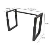 Stand Up Desk Store Solid Wood Manual Height Adjustable Standing Desk ...