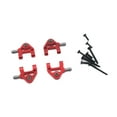 2 Pieces Metal RC Lower Arm Rear Swing Arm Vehicle Suspension Part Lightweight Red for Wltoys 1/ ...