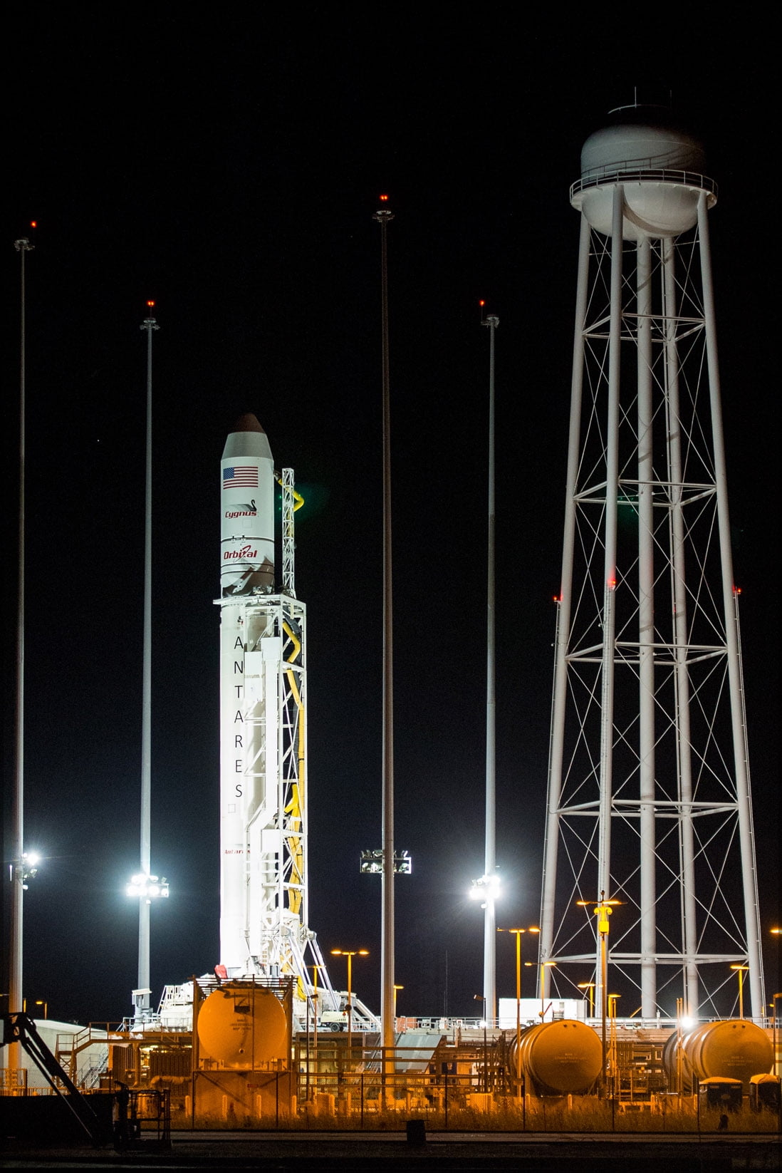 24"x36" Gallery Poster, Antares CRS Orb-3 vertical at Pad - Walmart.com