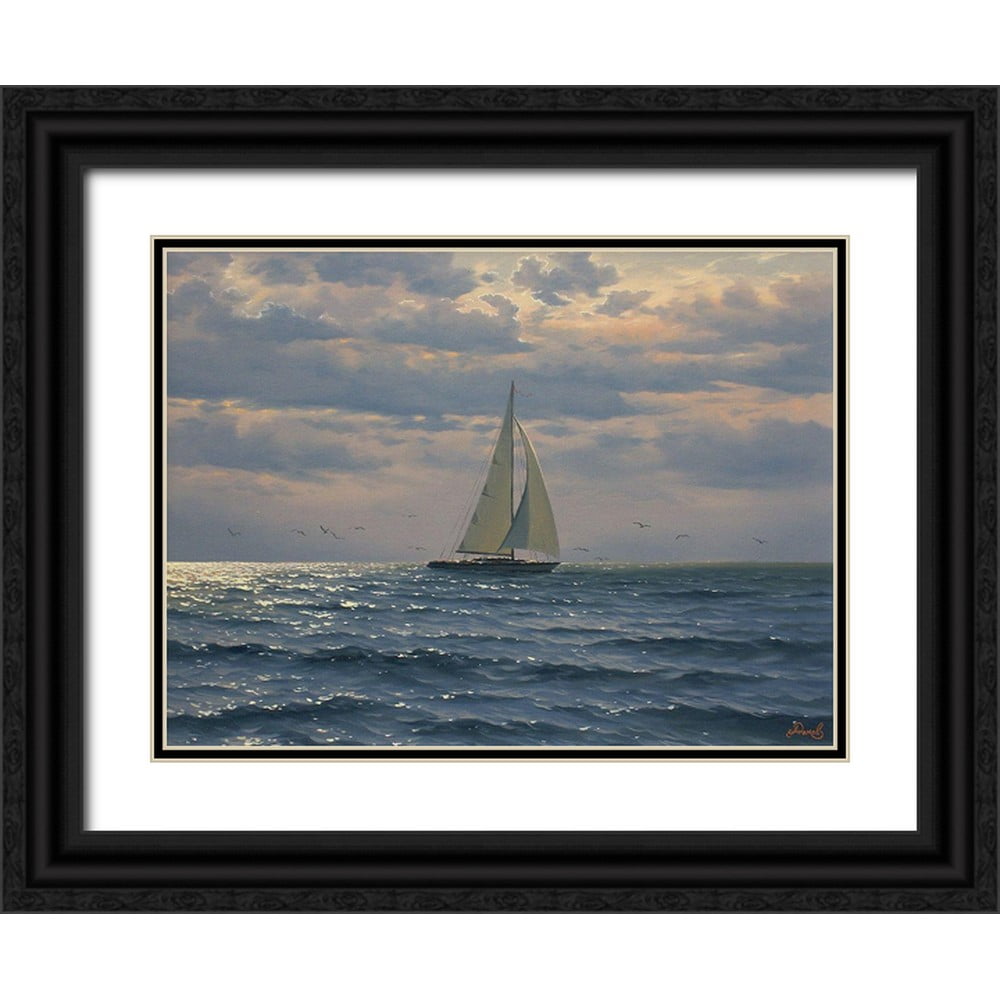 Adamov, Alexey 14x11 Black Ornate Wood Framed with Double Matting ...