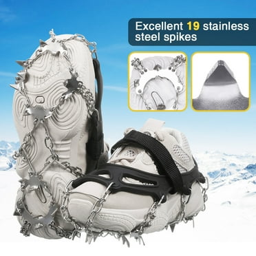 24 Spirks Walk Traction ice cleats, Walking Anti-slip Ice Snow Crampons ...