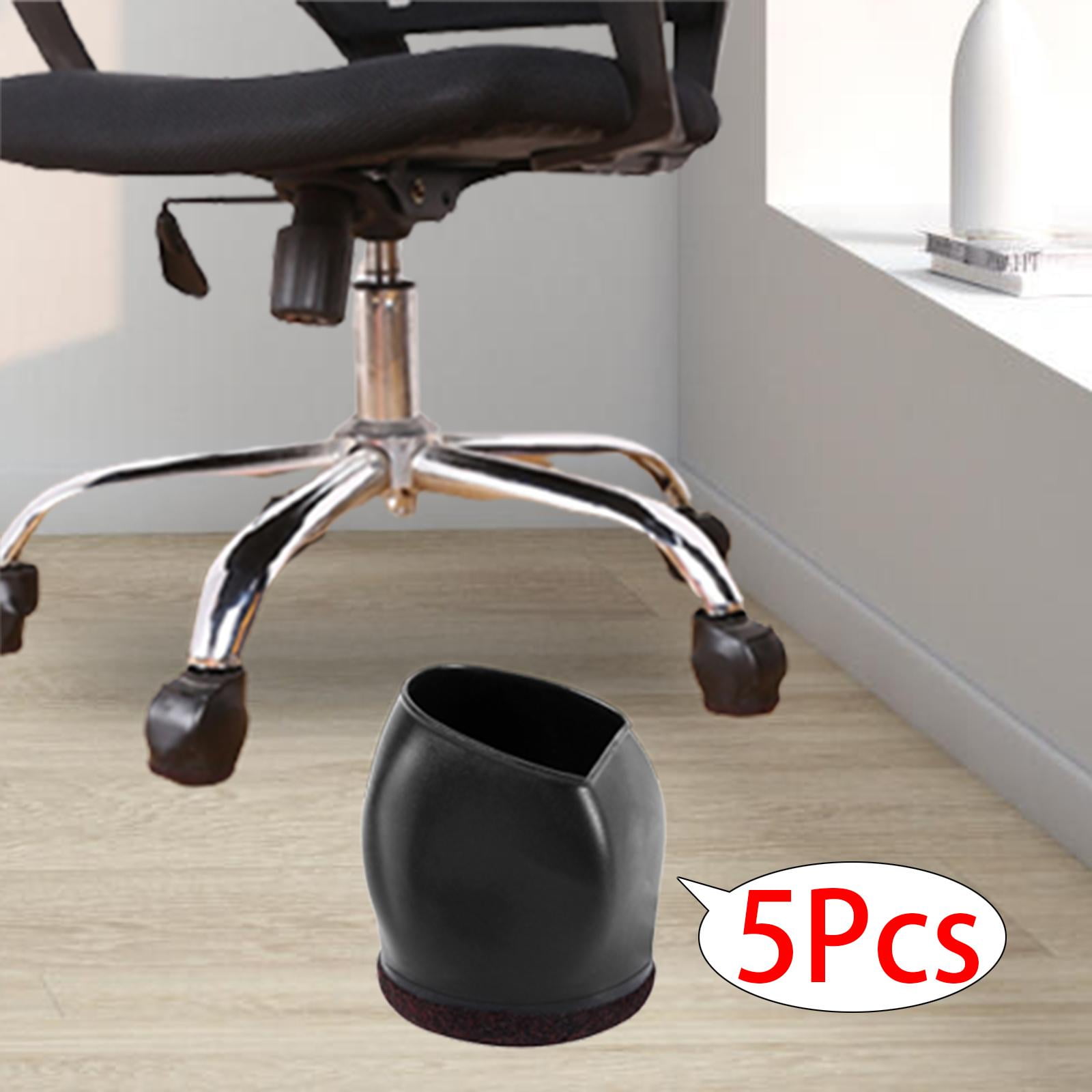 5 Pieces Chair Furniture Legs Caster Cover Reduce Noise Protect Floors ...