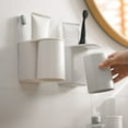 ULTNICE Toothbrush Holder For Bathroom Magnetic Toothpaste Holder ...