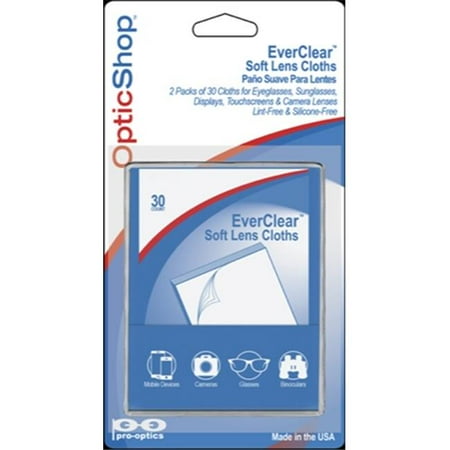 Pro-Optics Ever-Clear Soft Lens Cloths - 2 Pack | Walmart Canada