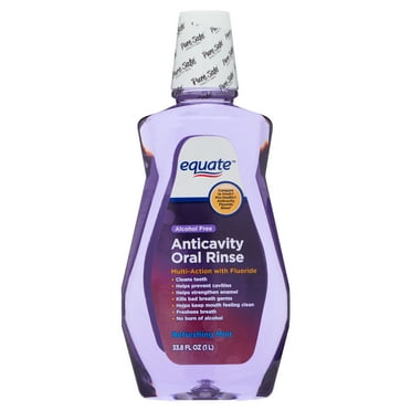 Equate Sugar-Free Pre-Brush Dental Rinse, Green Mint, 24 fl oz ...