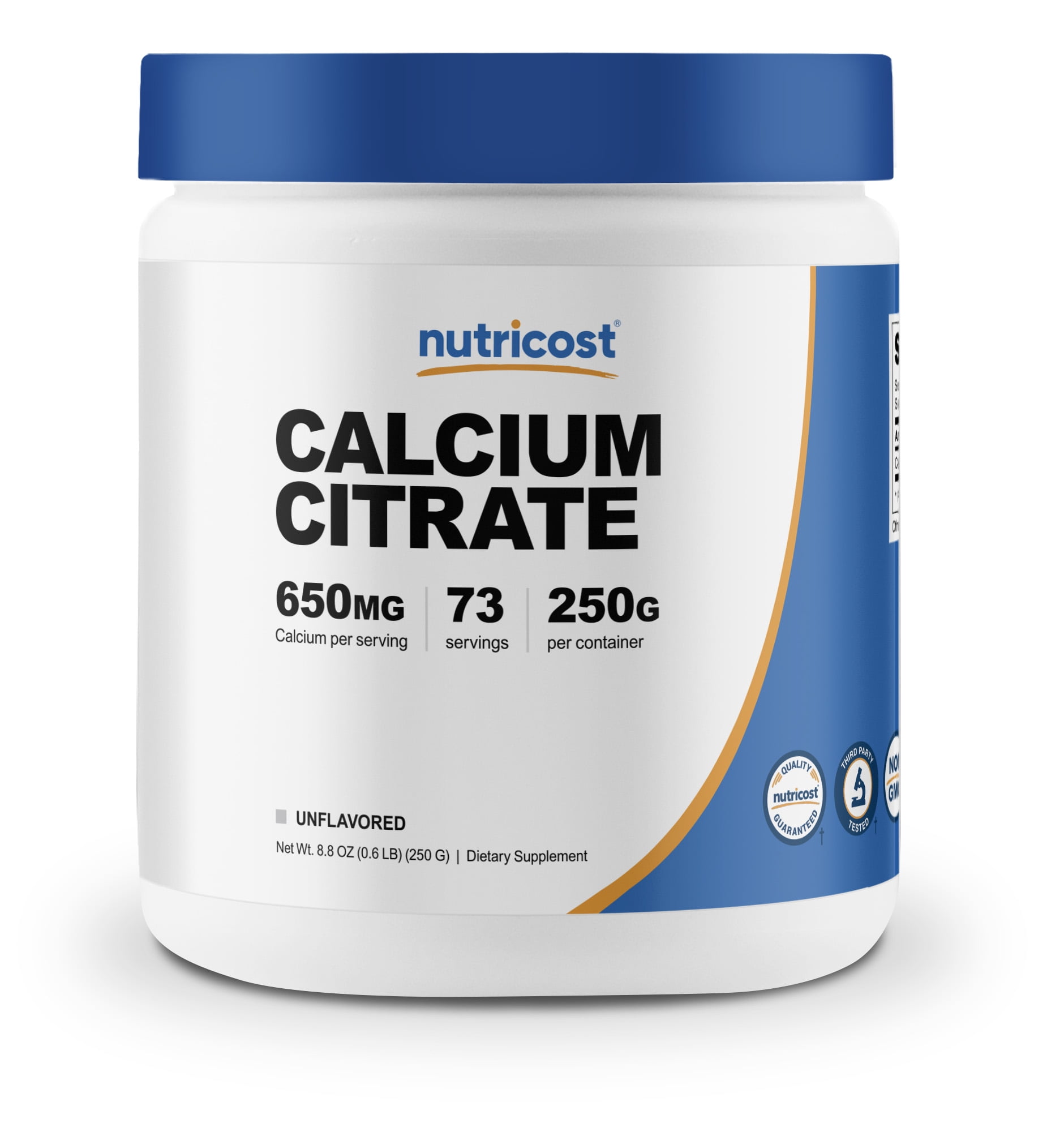 Nutricost Calcium Citrate Powder 250 Grams (Unflavored)- Gluten Free ...