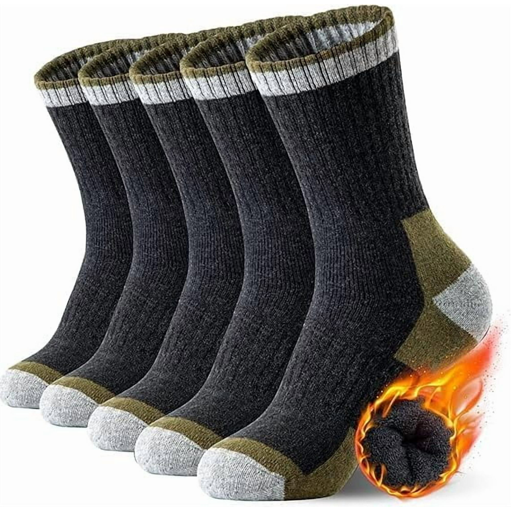 Click here for Biwat 5 Pairs Merino Wool Socks Men Hiking Warm Th... prices