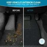 Premium 4PC Set of Carpet Car Floor Mats with Vinyl Safety Heel Pad for ...