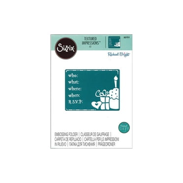 Sizzix Textured Impressions A2 Embossing Folder-falling Snowflakes ...