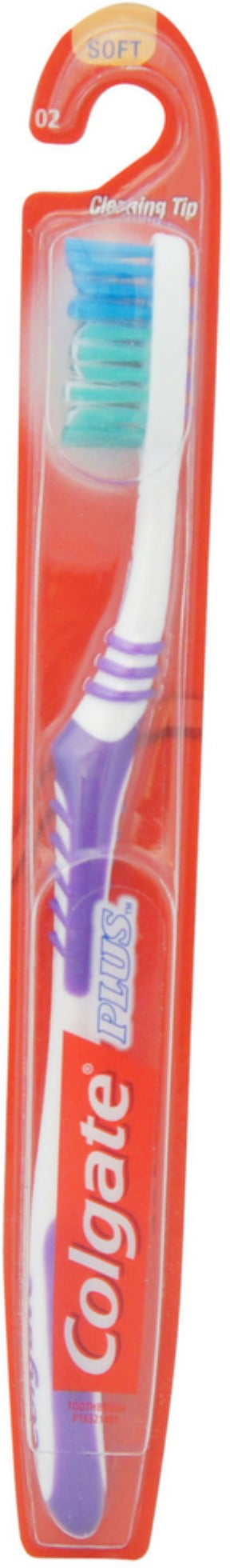 2 Pack - Colgate Plus Toothbrush Soft Full 1 Each - Walmart.com ...