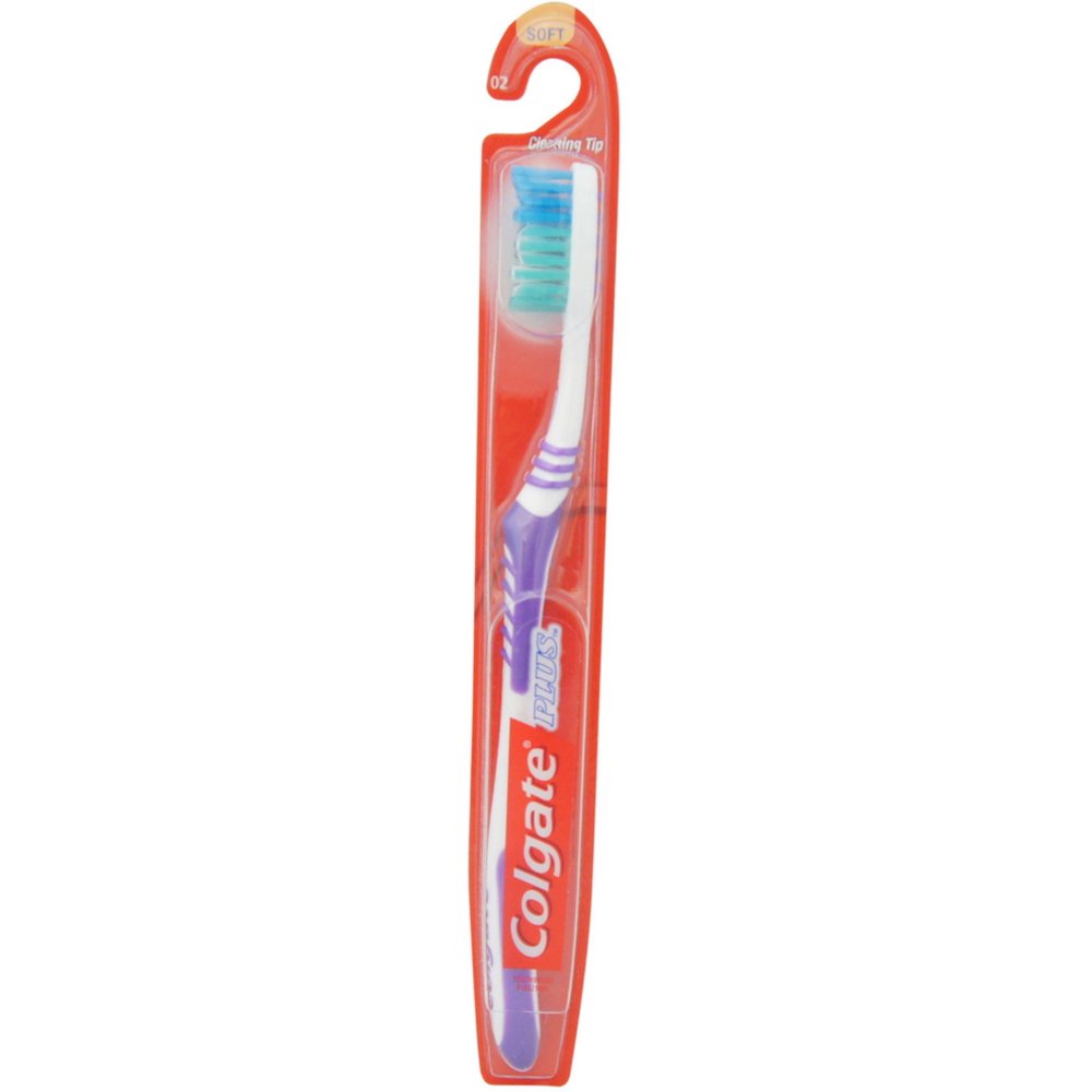 4 Pack - Colgate Plus Toothbrush Soft Full 1 Each - Walmart.com ...