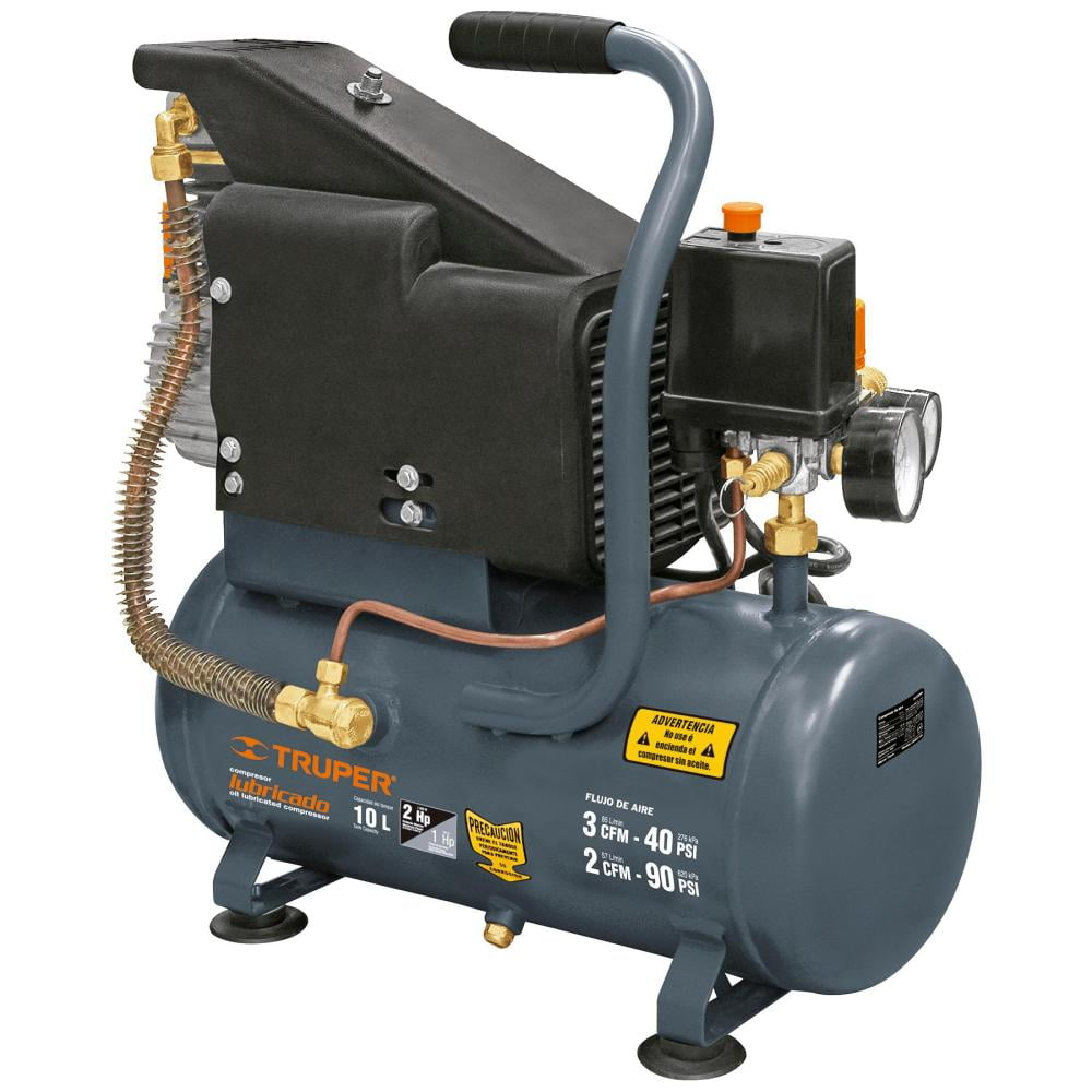 COMPRESORA 10 lt 1 HP TRUPER 19215 Truper COMP-10L | Walmart en línea