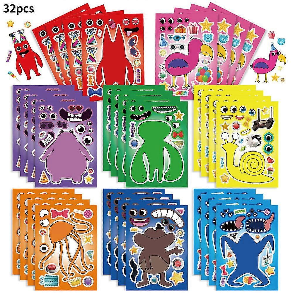 32 Sheets 8 Styles Garten of Banban Themed Make Your Own Stickers Make ...