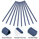 Uxcell 10mm Binding Bars, 10 Pcs Plastic Binding Bars Slide Grip 70 ...