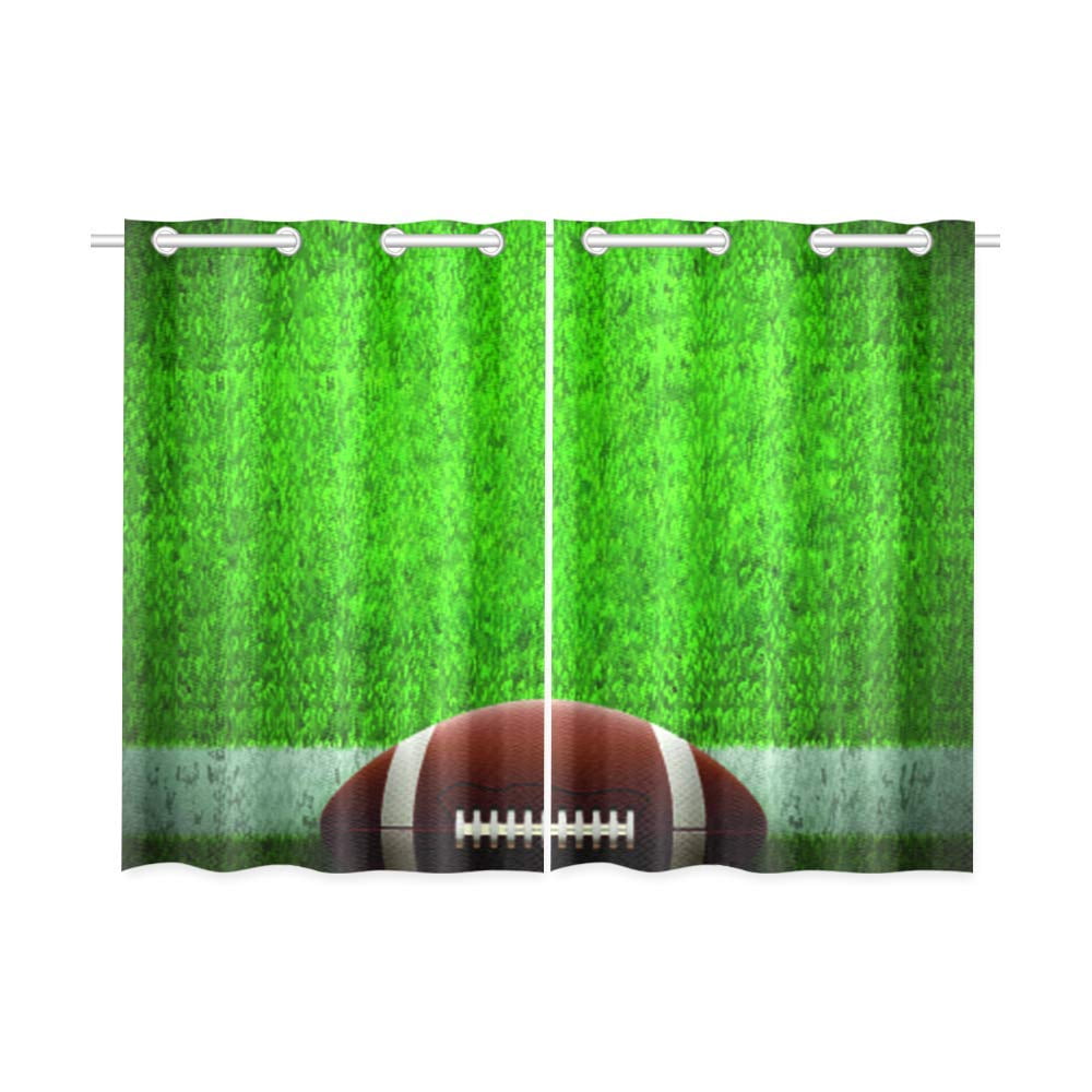 MKHERT American Football Window Curtains Kitchen Curtain Room Bedroom ...