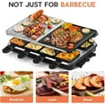Raclette Grill Indoor Grills Electric Smokeless Korean BBQ Grill Table ...