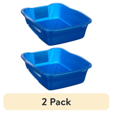 Vibrant Life High Sided Hideout Cat Litter Box, Blue - Walmart.com