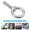 5pcs Eye Bolt M8x30 Stainless Steel Threaded Eye Screw Lifting Device ...