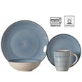 32 PC Spin Wash Dinnerware Dish Set for 8 Person | Mugs, Salad and ...