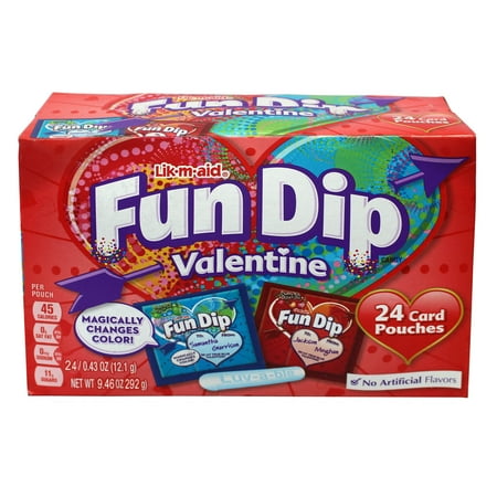 Fun Dip Valentines Card and Candy Kit 24ct/292gr, Fun Dip Valentines ...