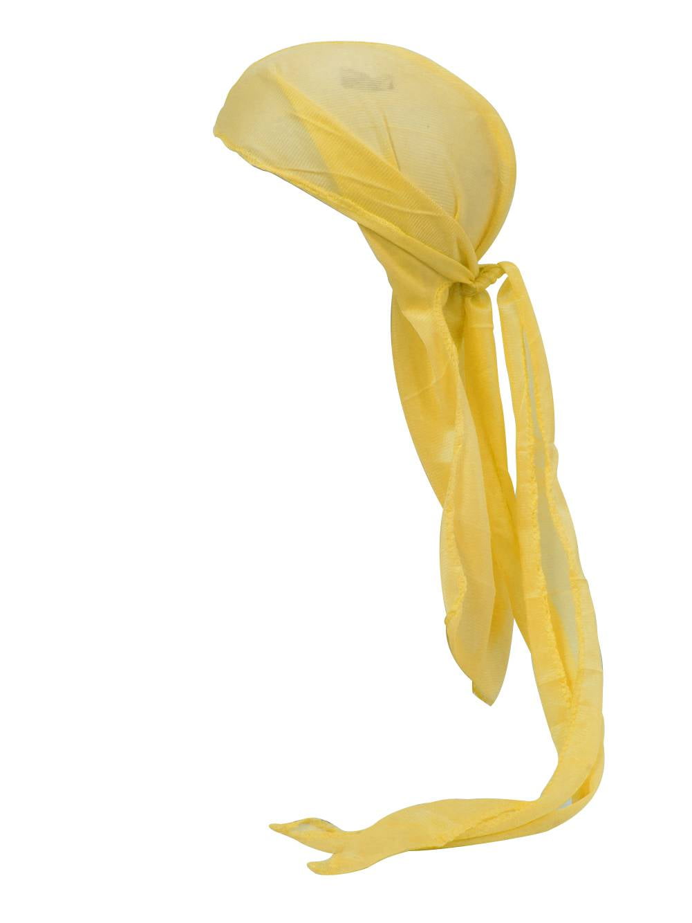 Wrinkle Free Extra Long Du-Rag - Yellow - Walmart.com