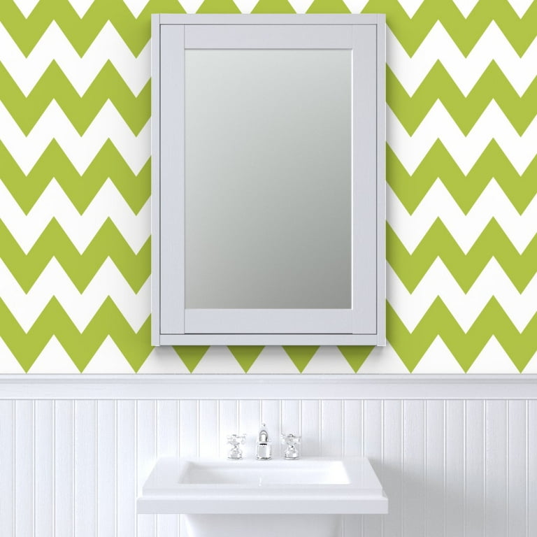 Lime Green Chevron Background