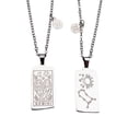 Down to Earth Gemini 316L Stainless Steel Zodiac & Tarot Card Necklace ...