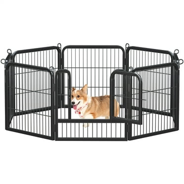 Blue Beagle Pet Exercise Pen, 36" Large Indoor & Outdoor Playpen for ...