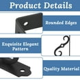 8 Inch Decorative Shelf Brackets, Heavy Duty Metal Shelving Brackets ...