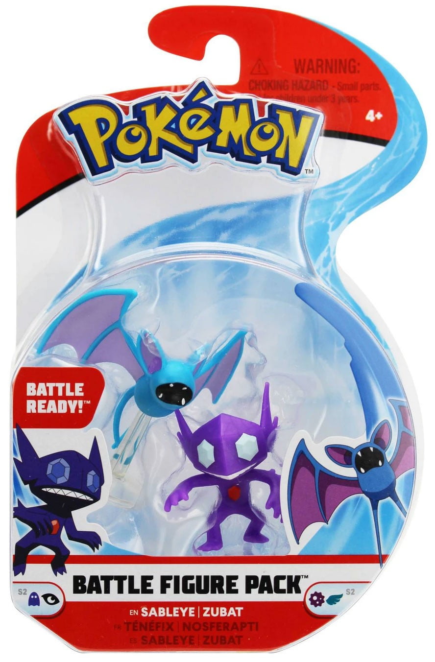Pokemon Series 2 Battle Figure Sableye & Zubat Mini Figure 2-Pack ...