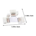 BESTYASH 10Pcs White Clip Buckle for LED Light Strip 10Mm Rgb No ...