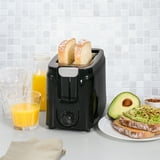 Mainstays 2 Slice Black Toaster - Walmart.com