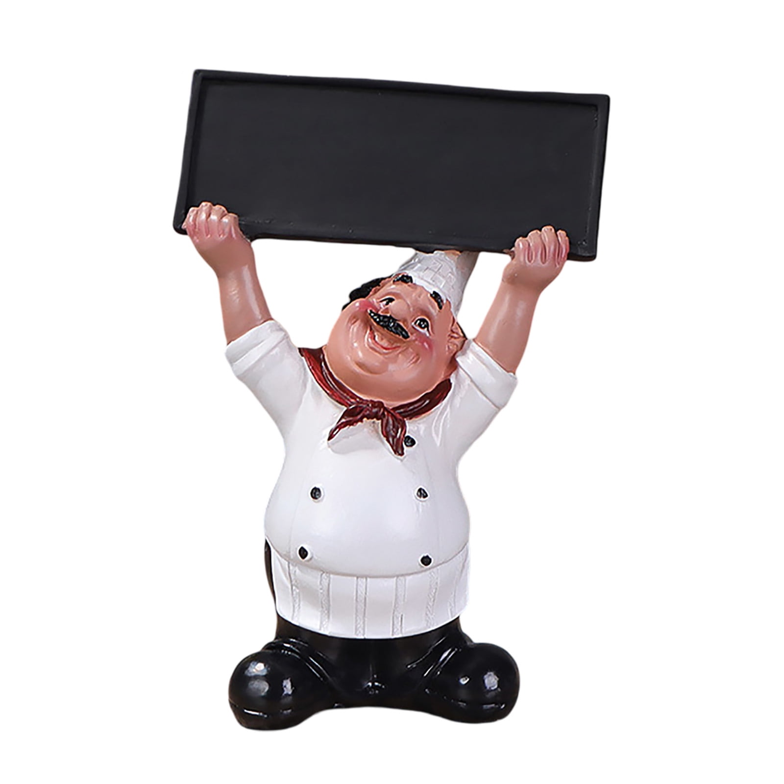 Chef Estatua Resina Chef Italiano Cocina Decoración con Tablero de ...